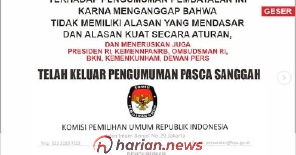 Dibatalkan Kelulusannya sebagai PPPK KPU, Ridwan Usman Posting Kronologinya di Medsos